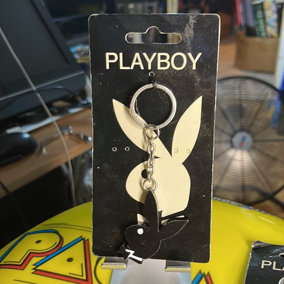 PLAYBOY | Accessories | 205 Playboy Black Logo Keychain Nwt Rare | Poshmark